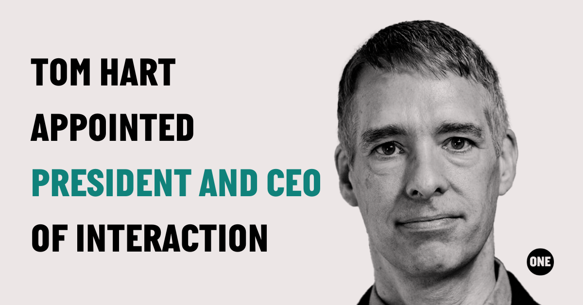 ONE Statement on Appointment of Tom Hart to CEO of InterAction - ONE.org US